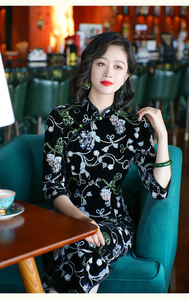 Indie Bloom Ready Embroidery Qipao Cheongsam – My Cheongsam