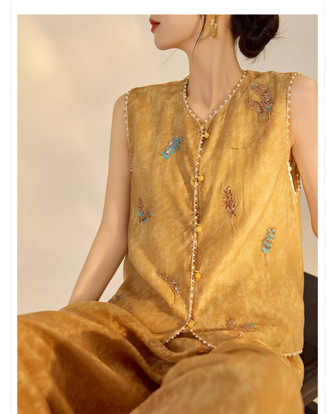 Celosia Good-Looking Embroidery Qipao Cheongsam Two Piece – My Cheongsam