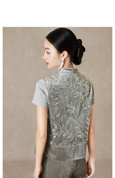 Adelina Gorgeous Qipao Cheongsam Vest Top – My Cheongsam