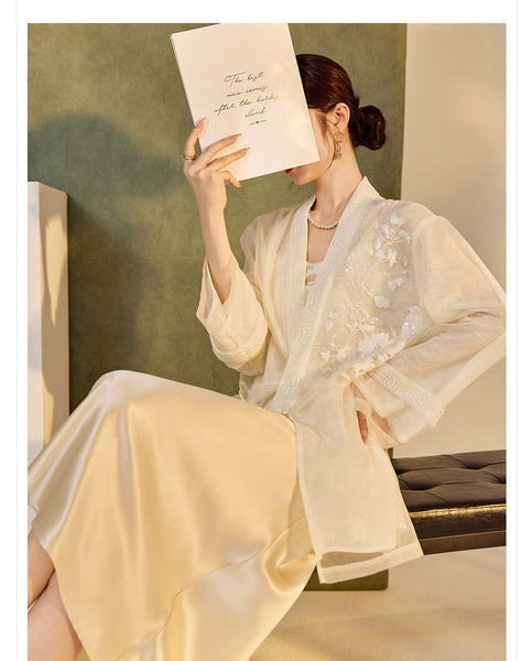 Zara Silk Charm Embroidery Qipao Cheongsam Top – My Cheongsam